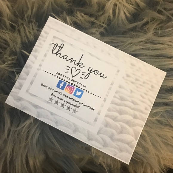 Office | Poshmark Seller Thank You Cards | Poshmark